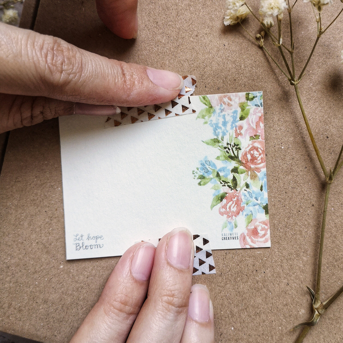 Kaliwete Creatives Let Hope Bloom Gift Tag Set of 5 | Roots Collective ...