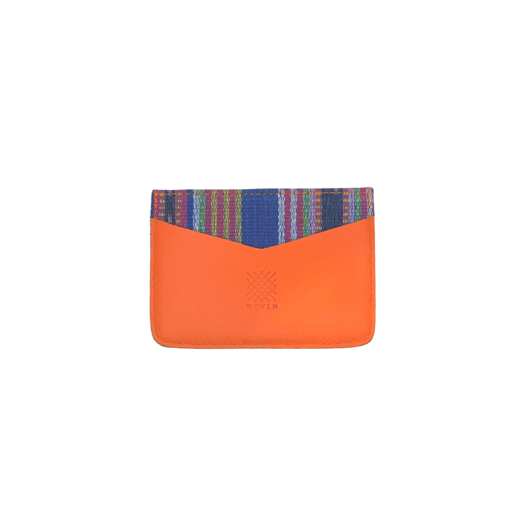 Bulsa Cardholder - Orange Leather by WOVEN | Roots Collective – Roots ...