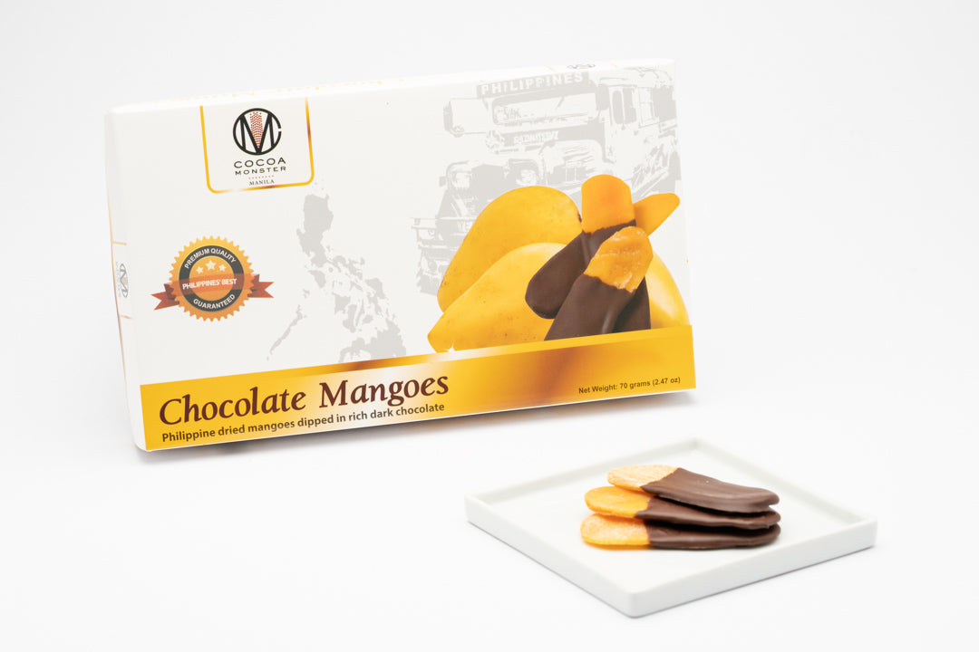Cocoa Monster Dipped Dark Chocolate Mango Strips | Roots Collective ...
