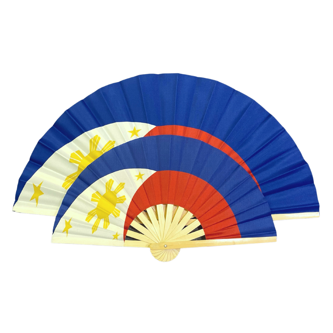 Satin Folding Fan (Abaniko) with Design by House of Habi PH | Roots ...