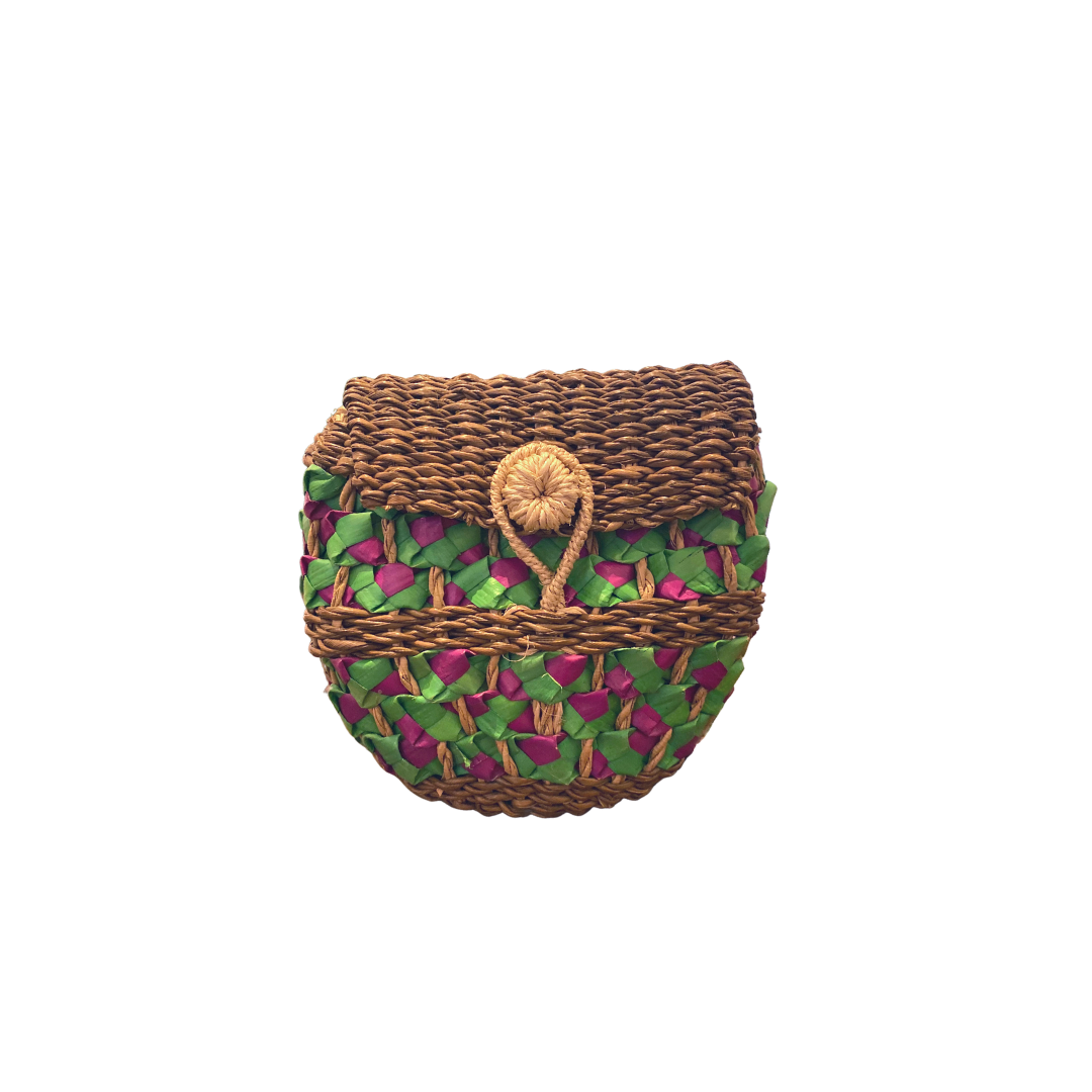 Small Colored Buri Bag by Twelve Topaz | Roots Collective – Roots Collective PH