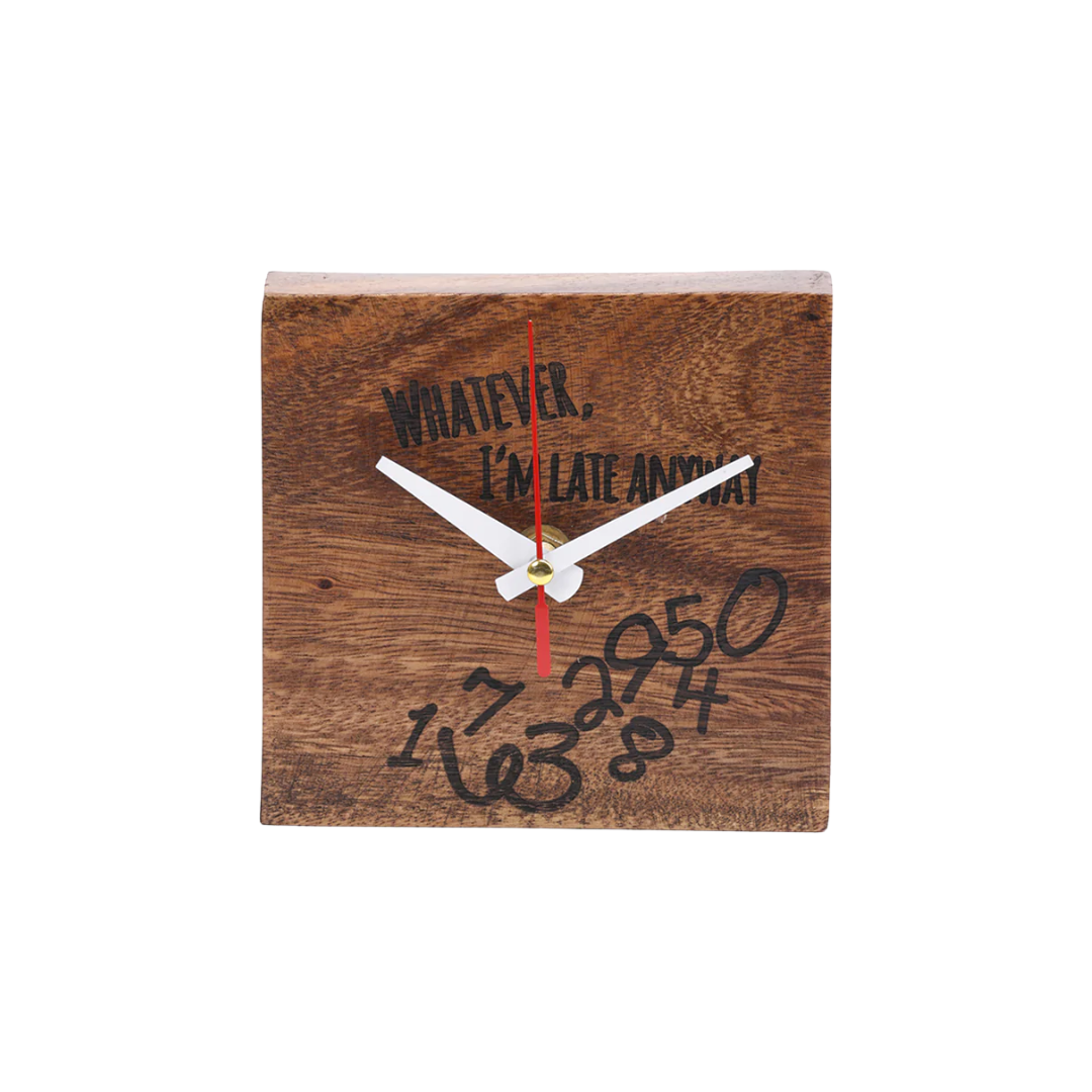 Kyu Philippines Square Desk Clock by Cactus and Canvas | Roots ...